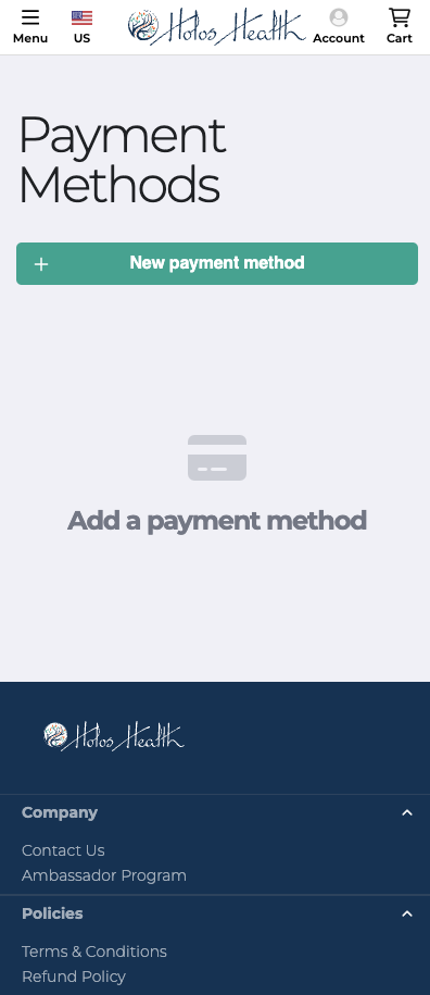 How To Update Payment Methods (Billing) – Holos Health Help Center